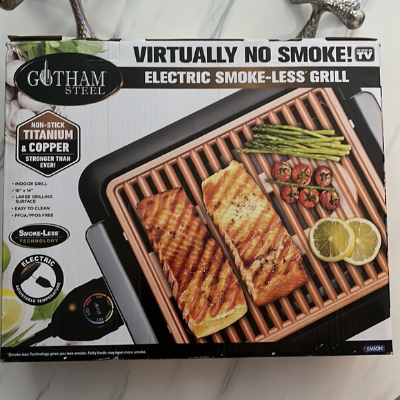 Kitchen | Gotham Steel Smokeless Indoor Grill Nonstick Indoor Smokeless ...